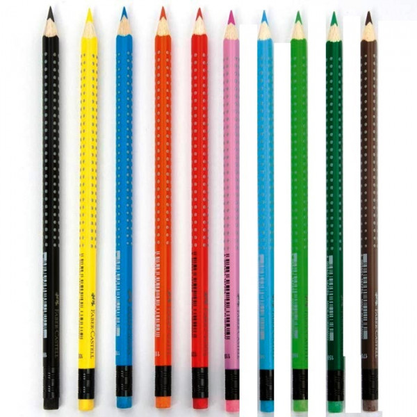 FABER CASTELL BARVICE Z RADIRKO COLOUR GRIP 1/10 REDOLJUB spletna ...