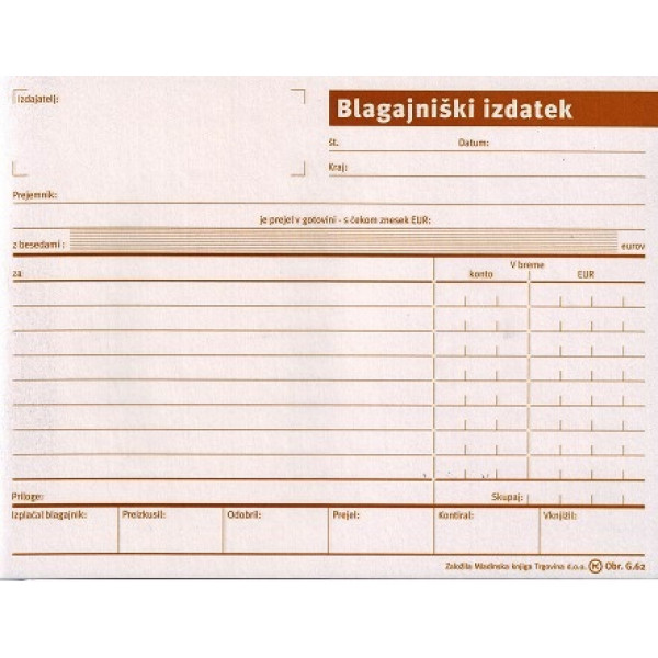 OBRAZEC BLAGAJNIŠKI IZDATEK A5 G.62 REDOLJUB spletna prodaja-akcijske ...
