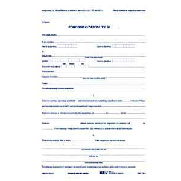 OBRAZEC POGODBA O ZAPOSLITVI S POJASNILI A4 ALEA 5.9 REDOLJUB spletna prodaja-akcijske cene ...