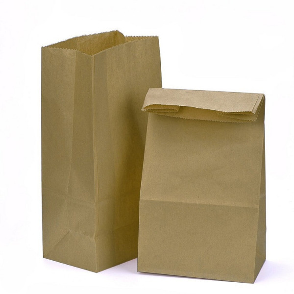 PAPIRNATE VREČKE Z RAVNIM DNOM 1kg 12x6,5x26cm RJAVE REDOLJUB spletna ...