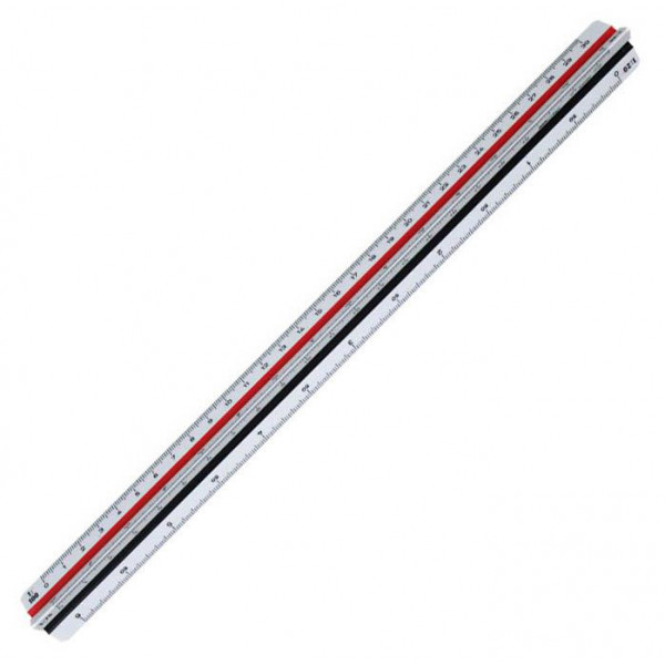 TRIROBI RAZMERNIK 30cm M=1:20 :25 :33 1/3 :50 :75 :100 ARISTO ...