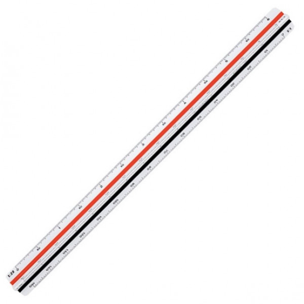 TRIROBI RAZMERNIK 30cm M=1:2,5 :5 :10 :20 :50 :100 ARISTO GEOCollege ...